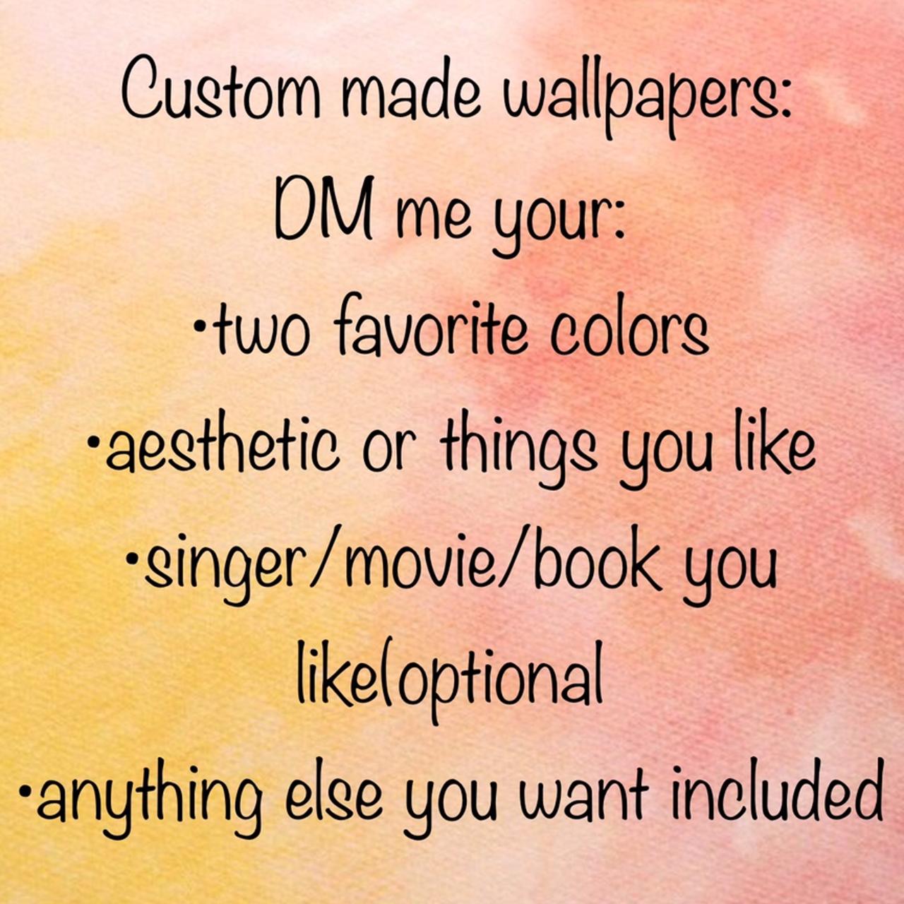 💖custom aesthetic wallpapers💖 •send me this... - Depop