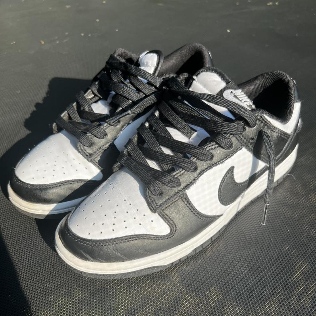 Nike dunk low retro panda Size 7 mens (Wmns... | Depop