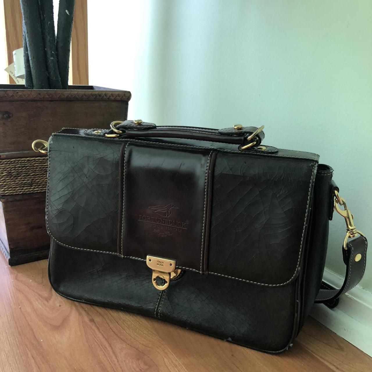 Vintage 1936 Fortune Duck Italian Leather... - Depop