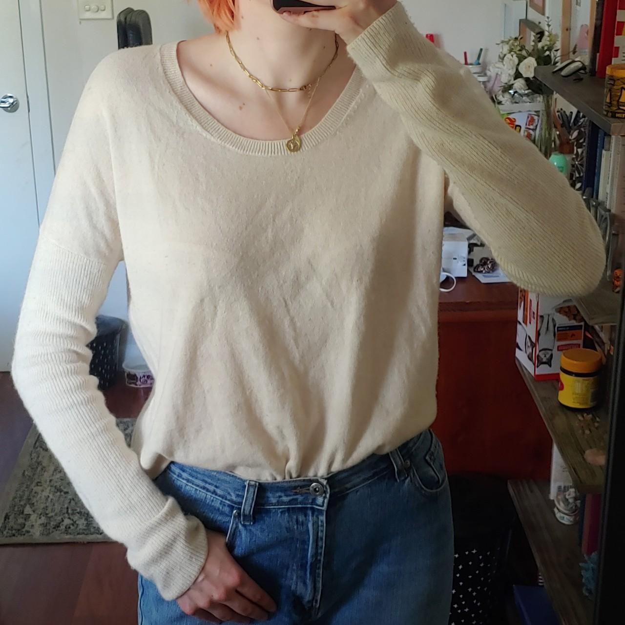 Cream Country Road Cashmere Sweater Size L Great... - Depop