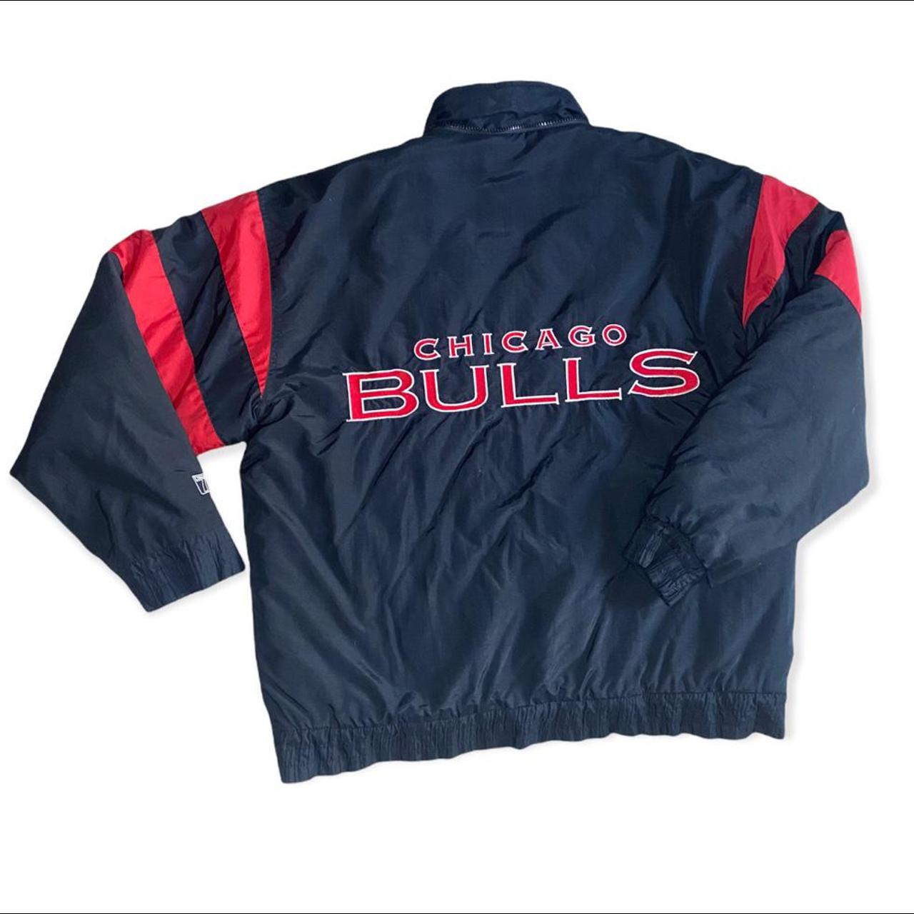 Vintage Chicago bulls puffer jacket tagged size... - Depop