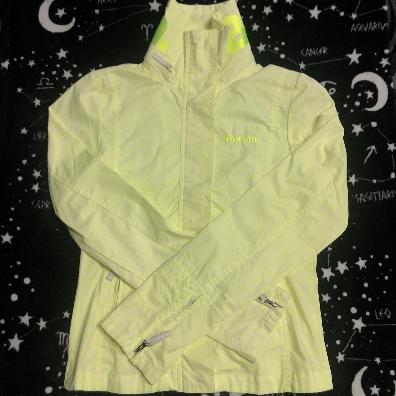 Bench BBQ windbreaker jacket - women’s medium White... - Depop