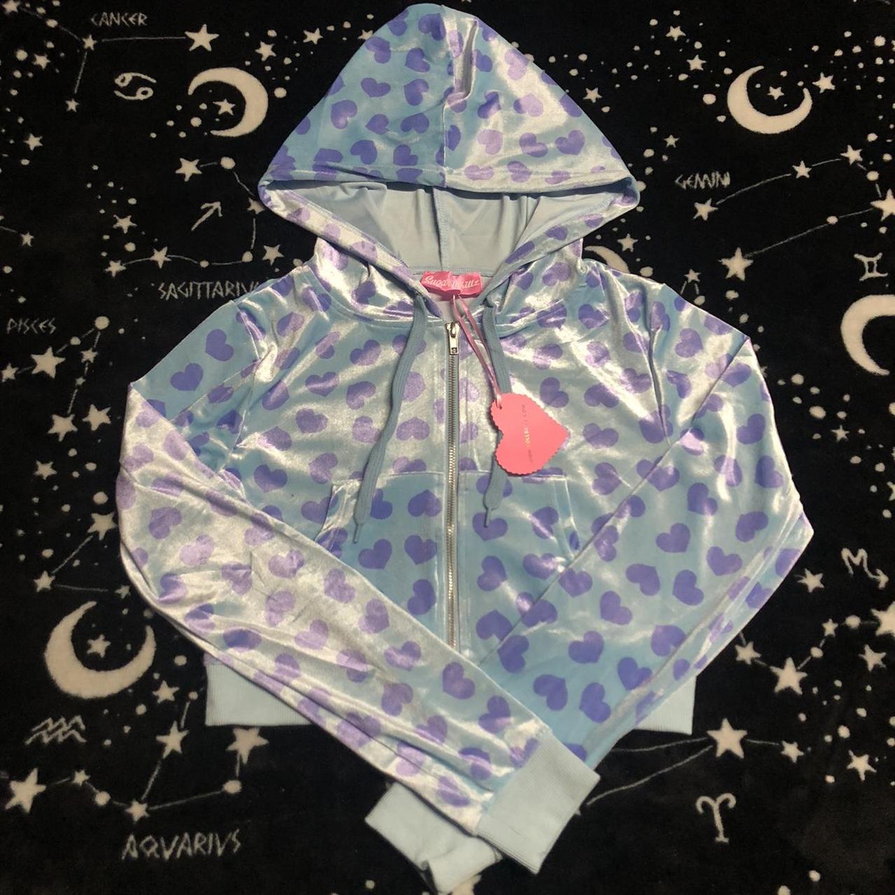 Dolls Kill Sugar Thrillz Berry Loyal Maneater Velour... - Depop