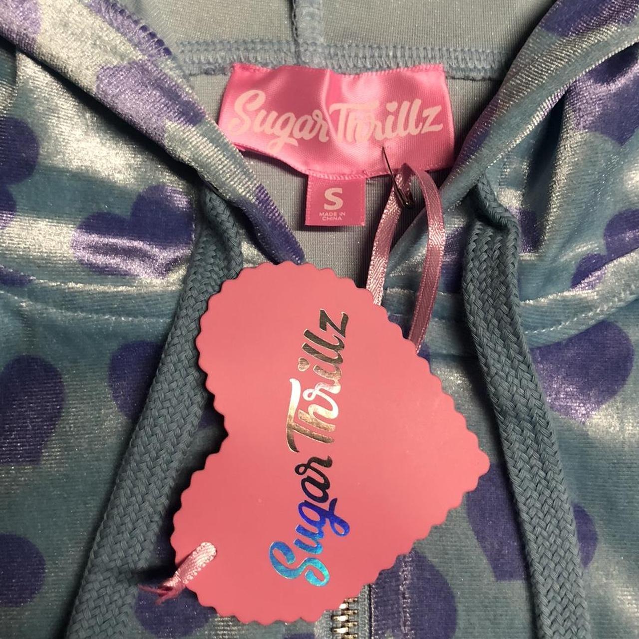 Dolls Kill Sugar Thrillz Berry Loyal Maneater Velour... - Depop