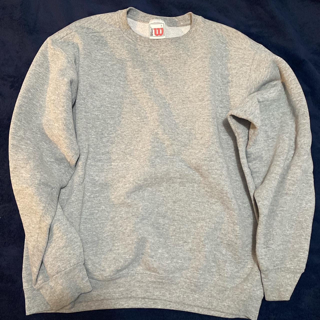 Wilson Light grey Crewneck - Depop