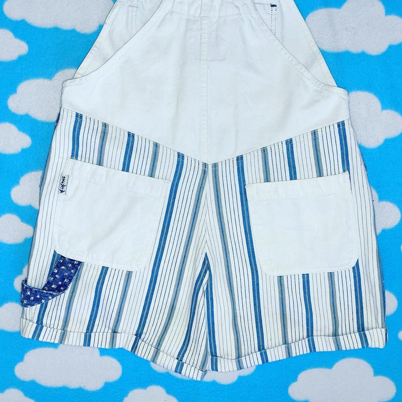 ☁️🦋☁️ stripes & flowers 💙 unique printed denim 90s... - Depop