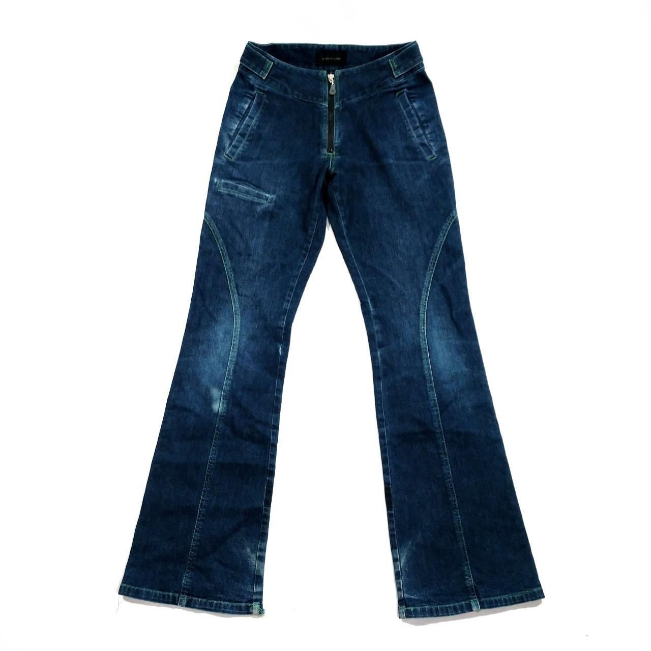 Insane true vintage FOTUS brand cyber style blue... | Depop