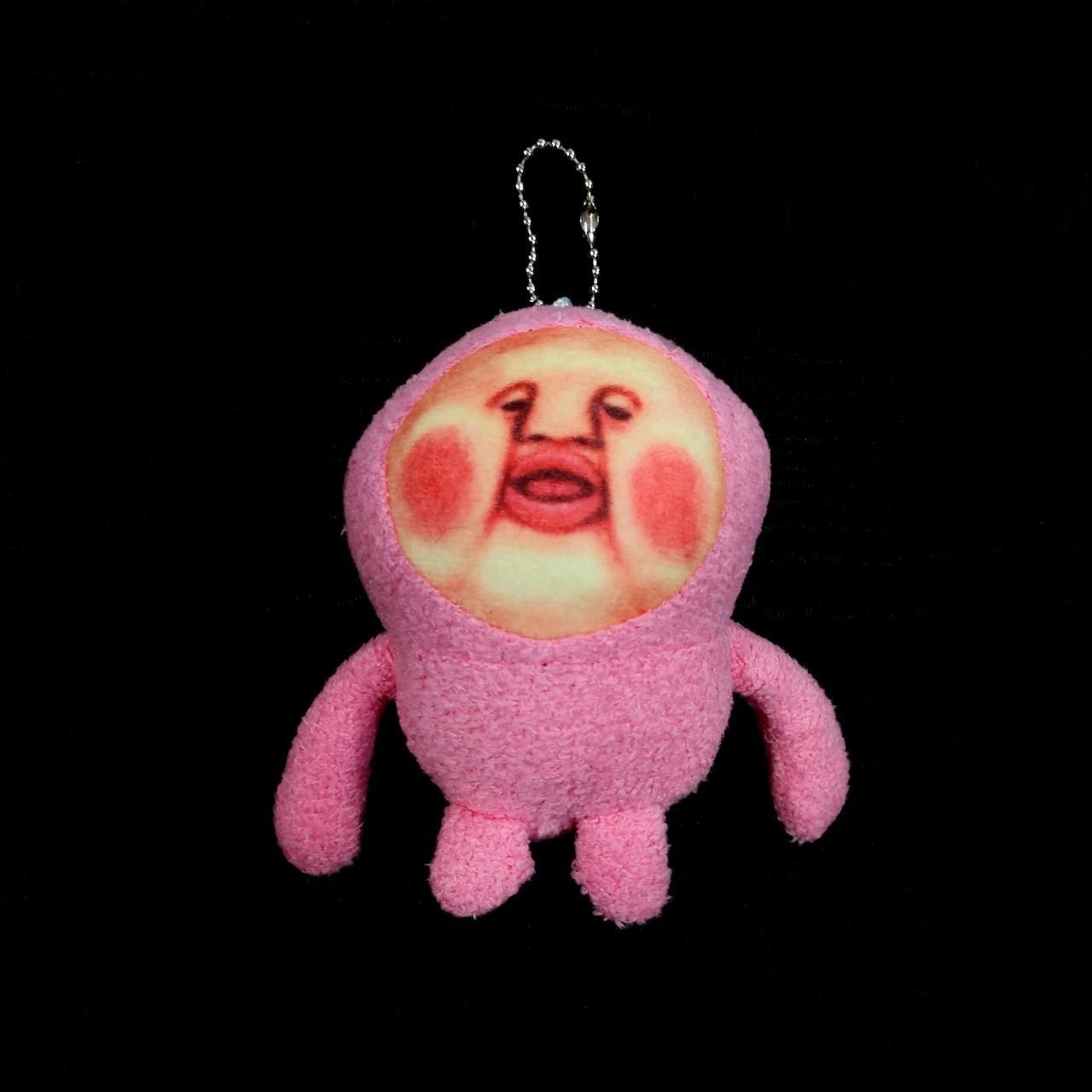 Kobito plush Dukan Peach mini keychain with... | Depop