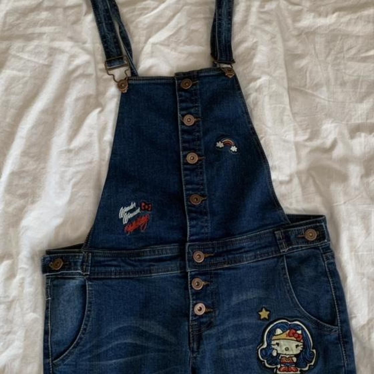 Hello kitty Wonder Woman overalls size medium... - Depop