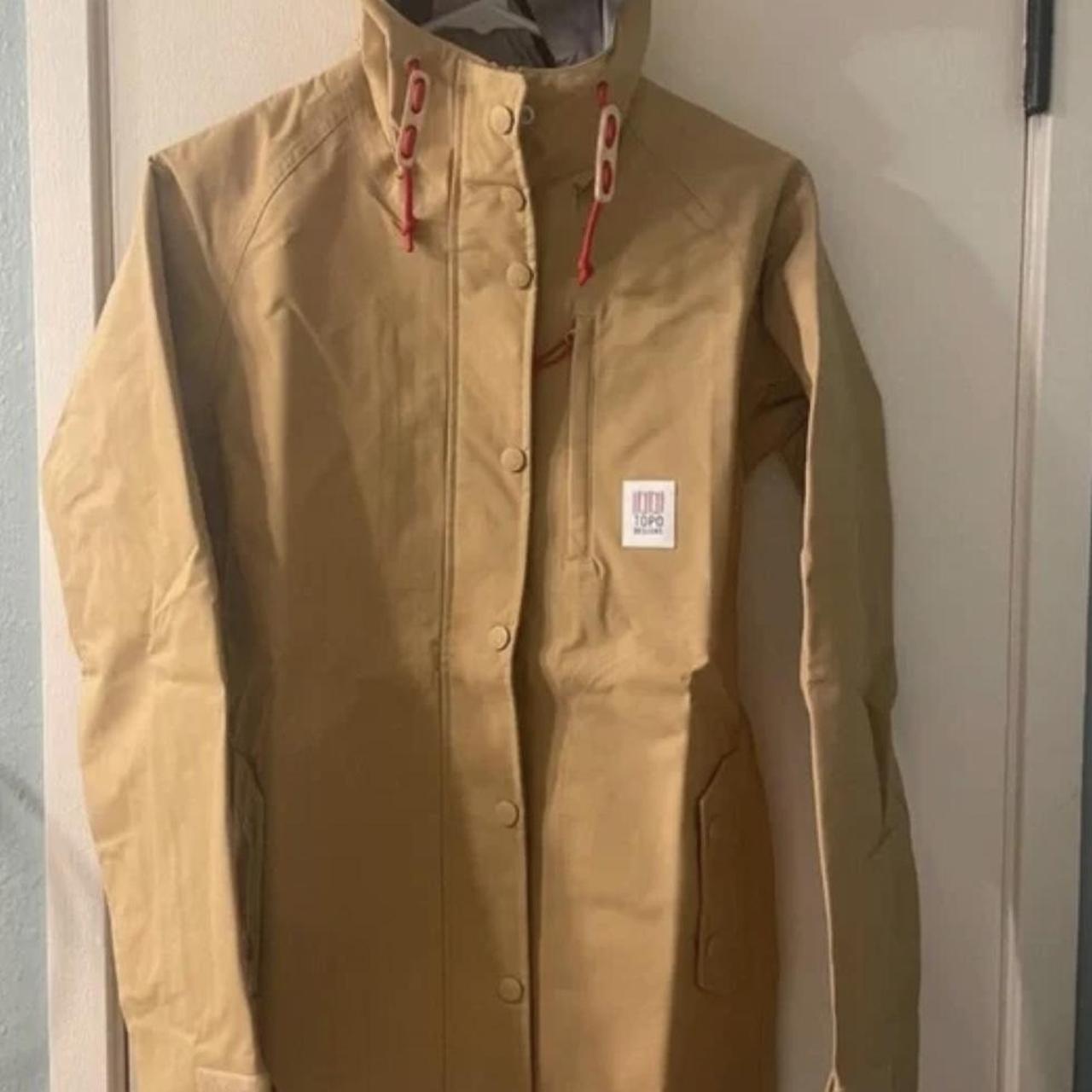Topo Designs Tech Rain Trench - Khaki Color. Like... - Depop