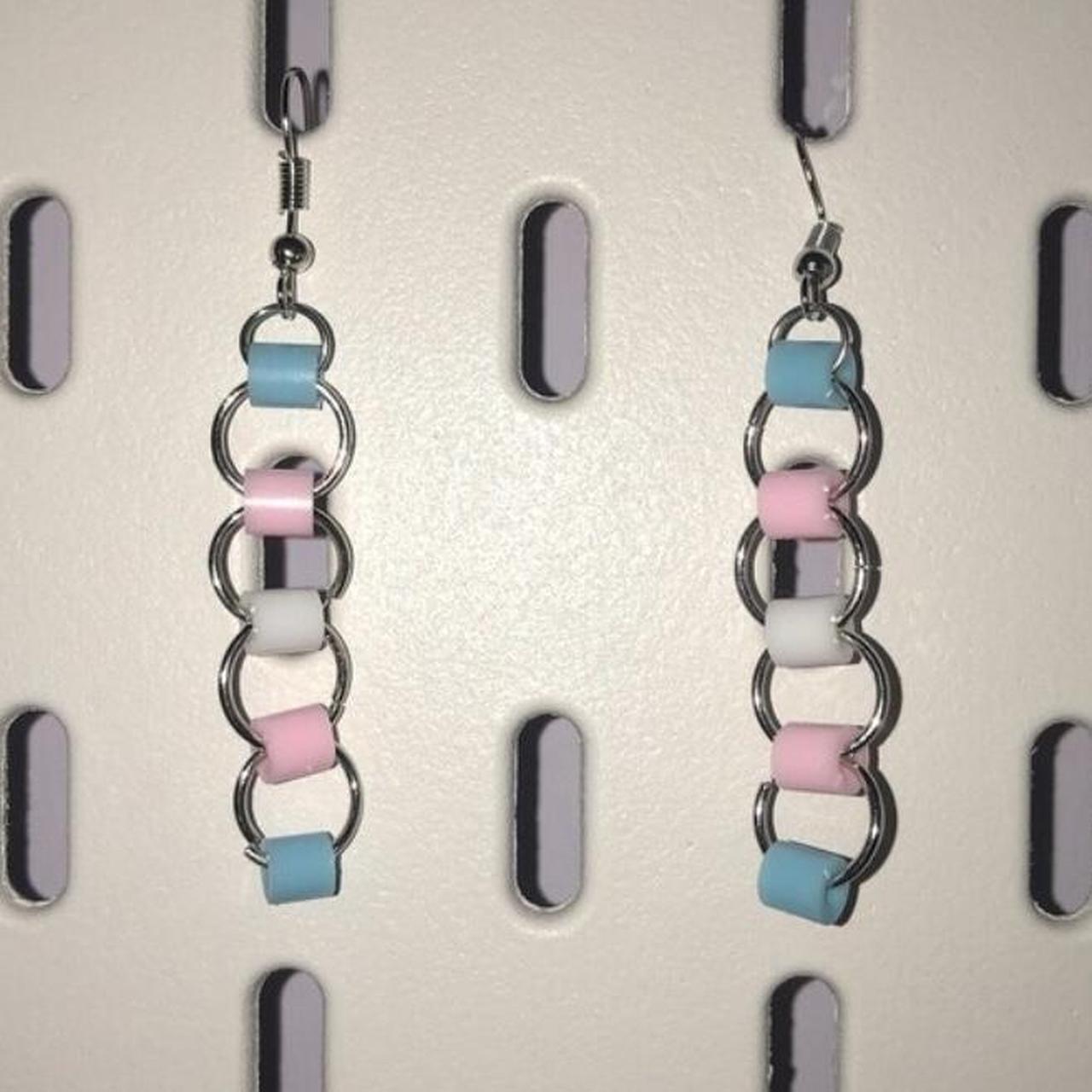 Transgender Hama bead flag Transgender Hama bead... - Depop