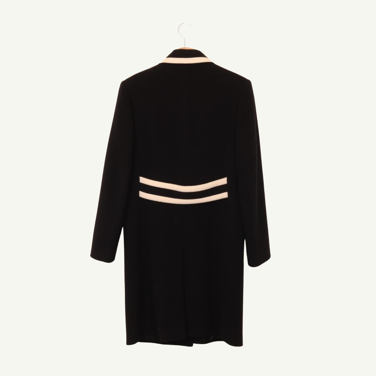 Vintage 80s Erich Fend Buttoned Wool Coat in Black... - Depop
