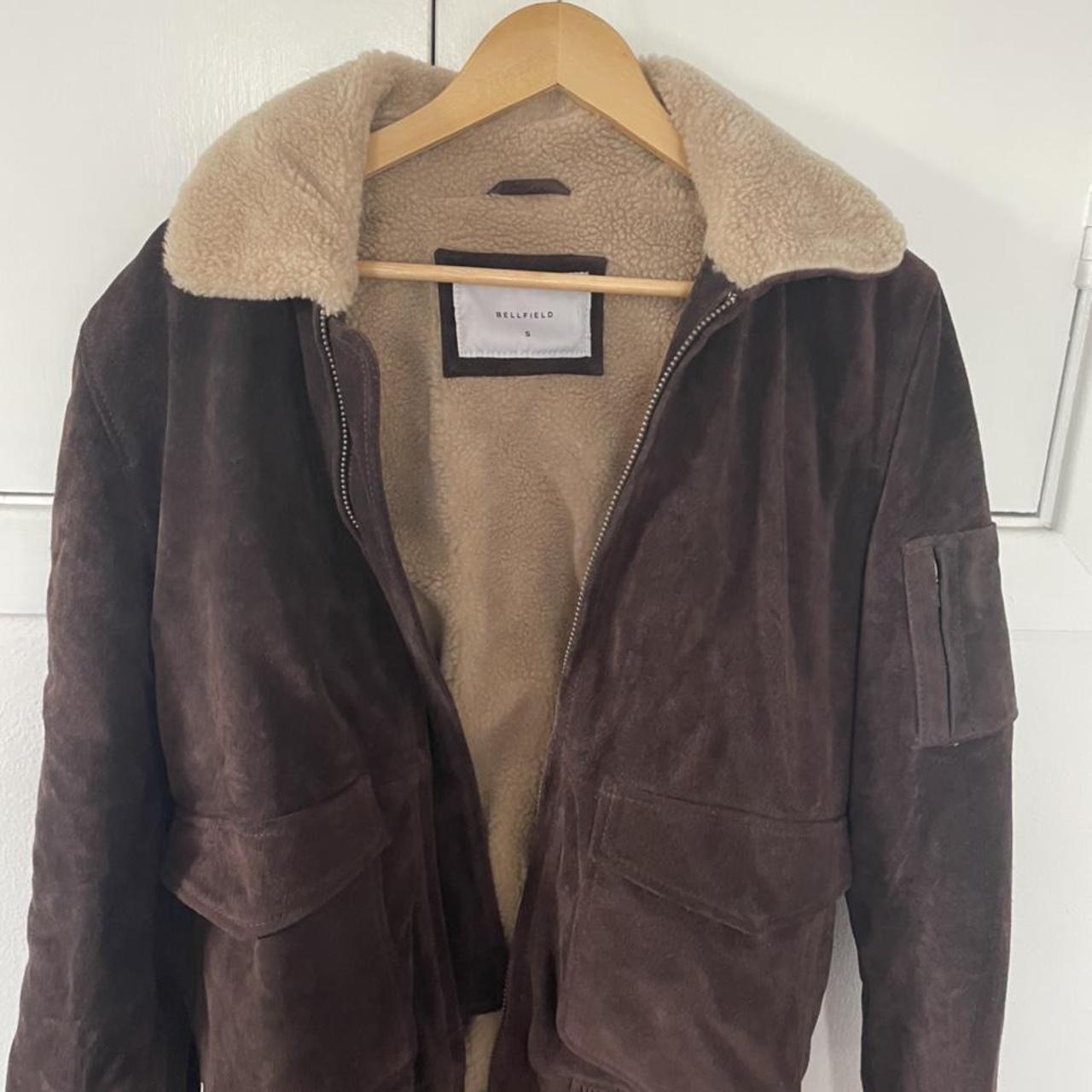 BELLFIELD - TEDDY SUEDE JACKET SHIRPA LINED - size... - Depop