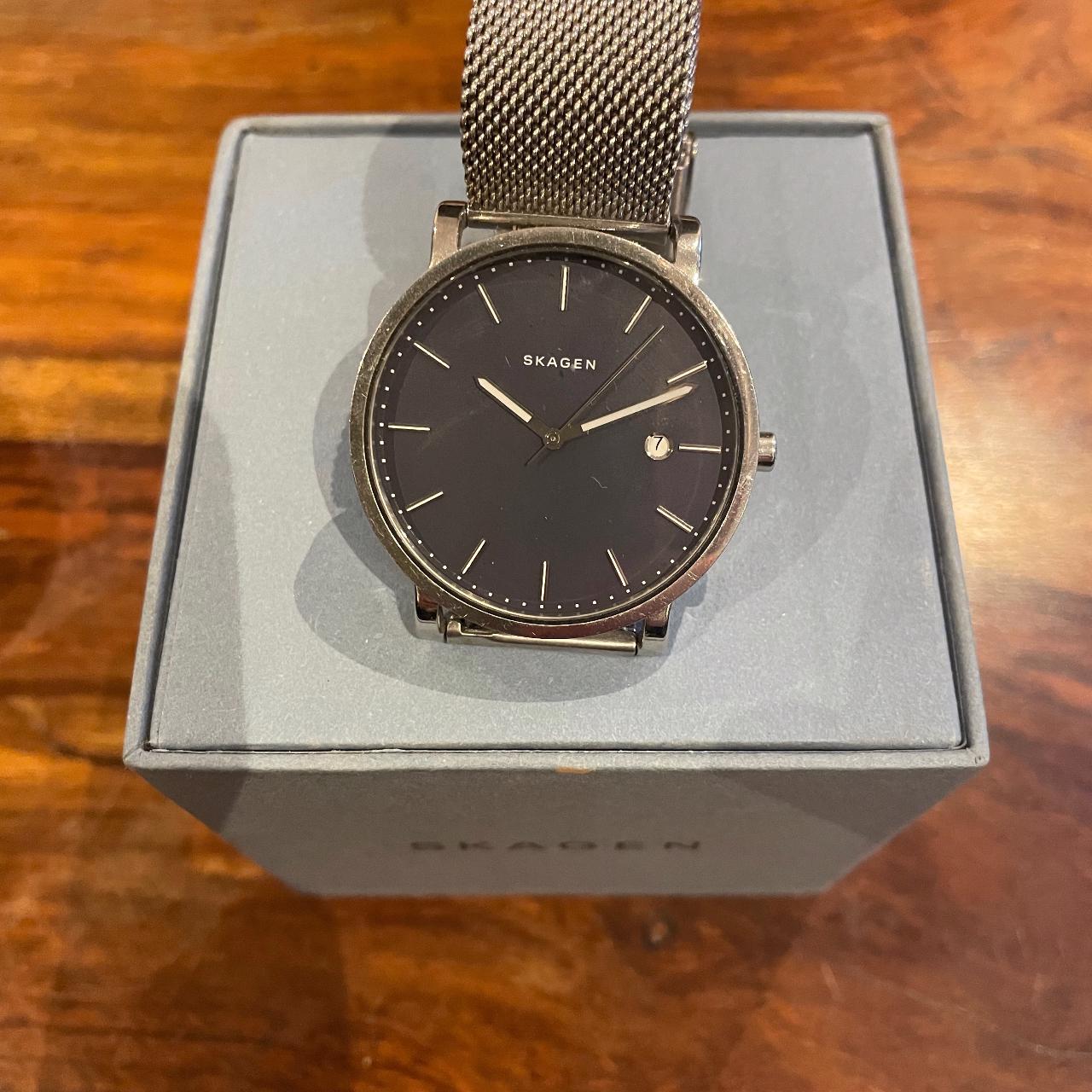 Skagen silver chain mesh wrist watch #skagen #silver... - Depop