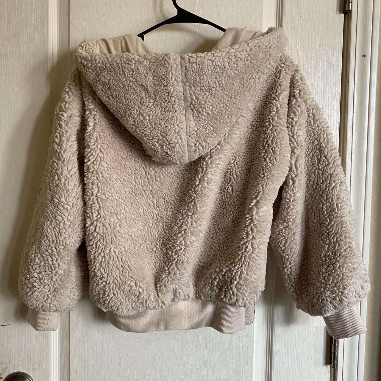 white teddy bear jacket • super warm #teddybear... - Depop