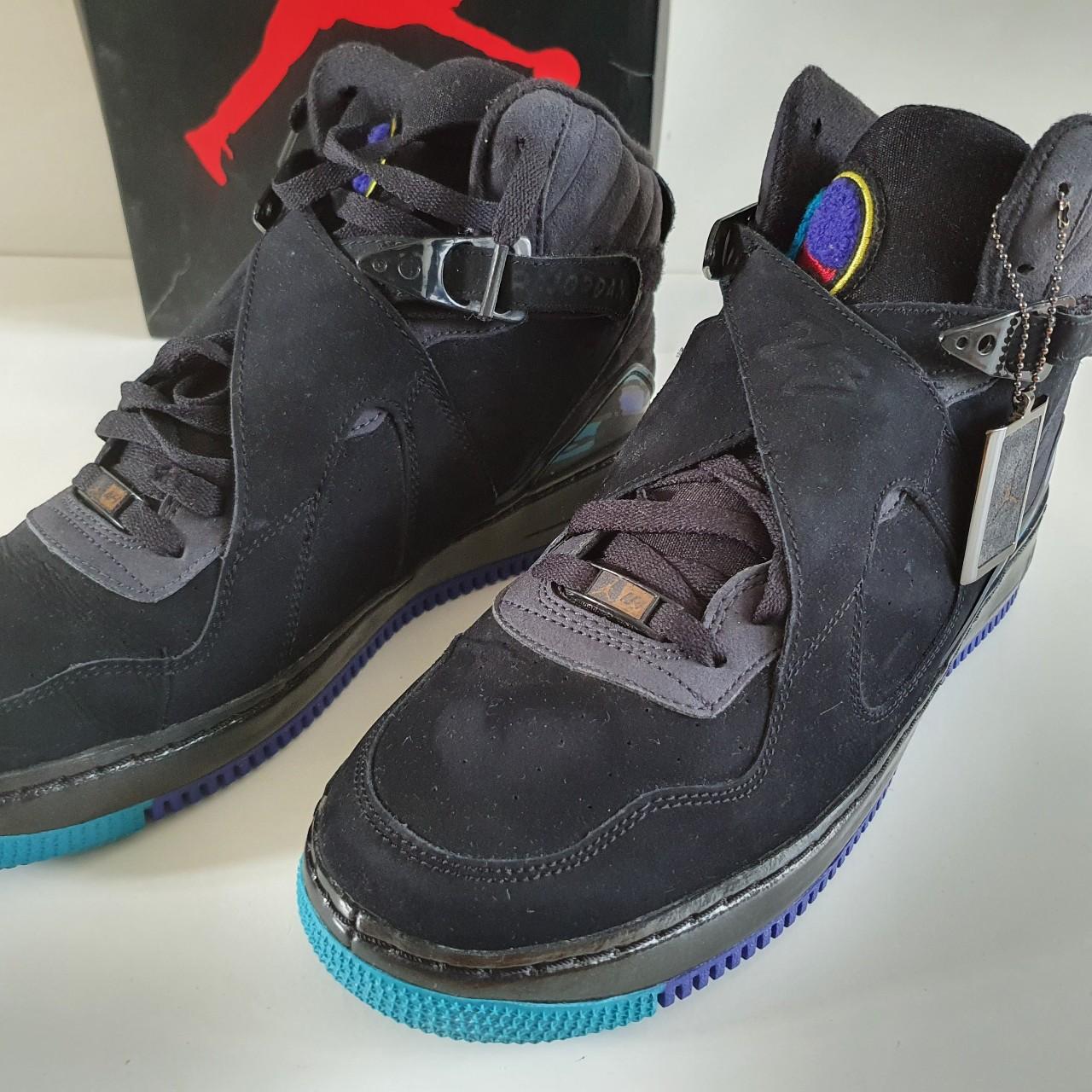 Nike air jordan 8 AF fusion Aqua Nikes famous jordan... - Depop