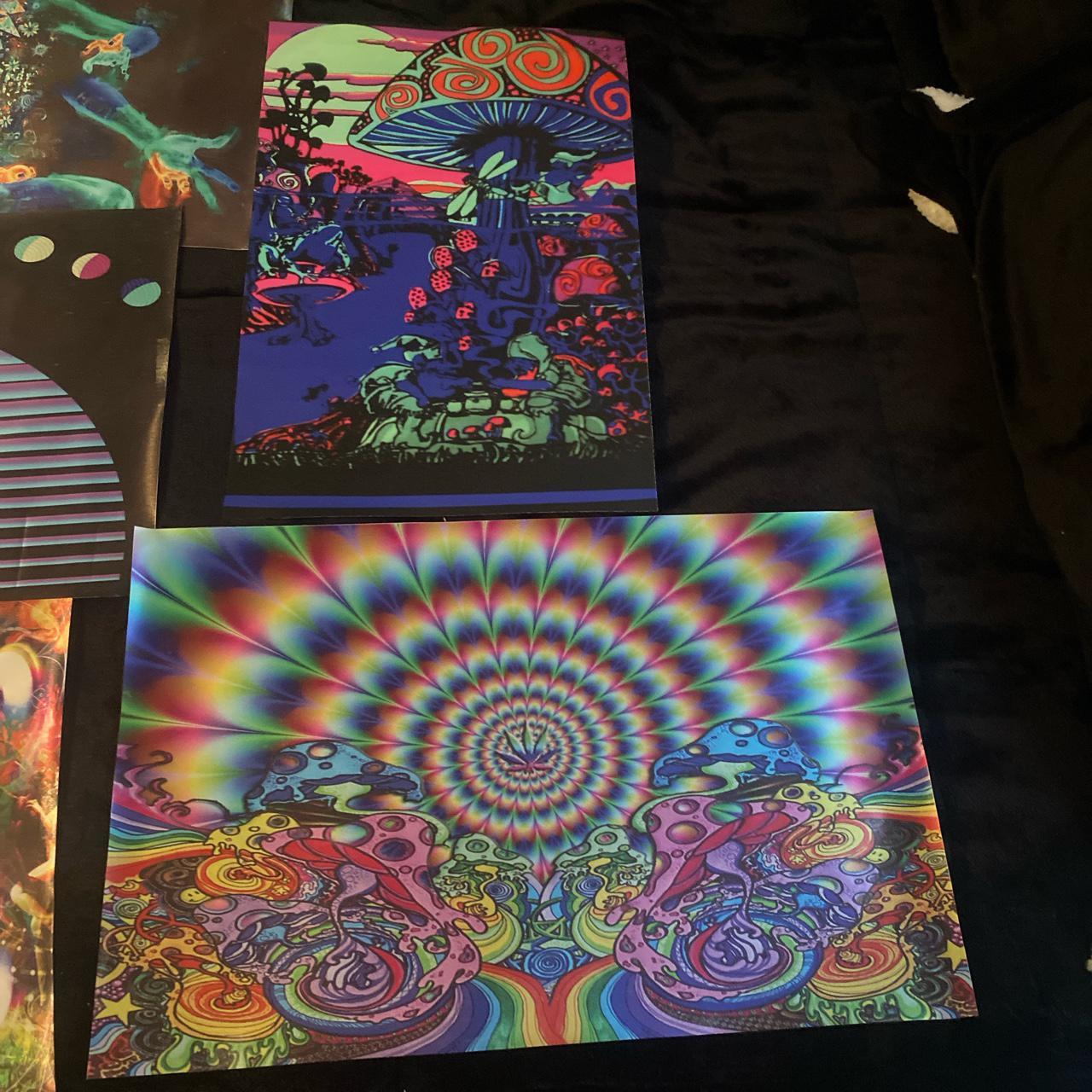 10 pack Blacklight Trippy Posters #blacklight... - Depop