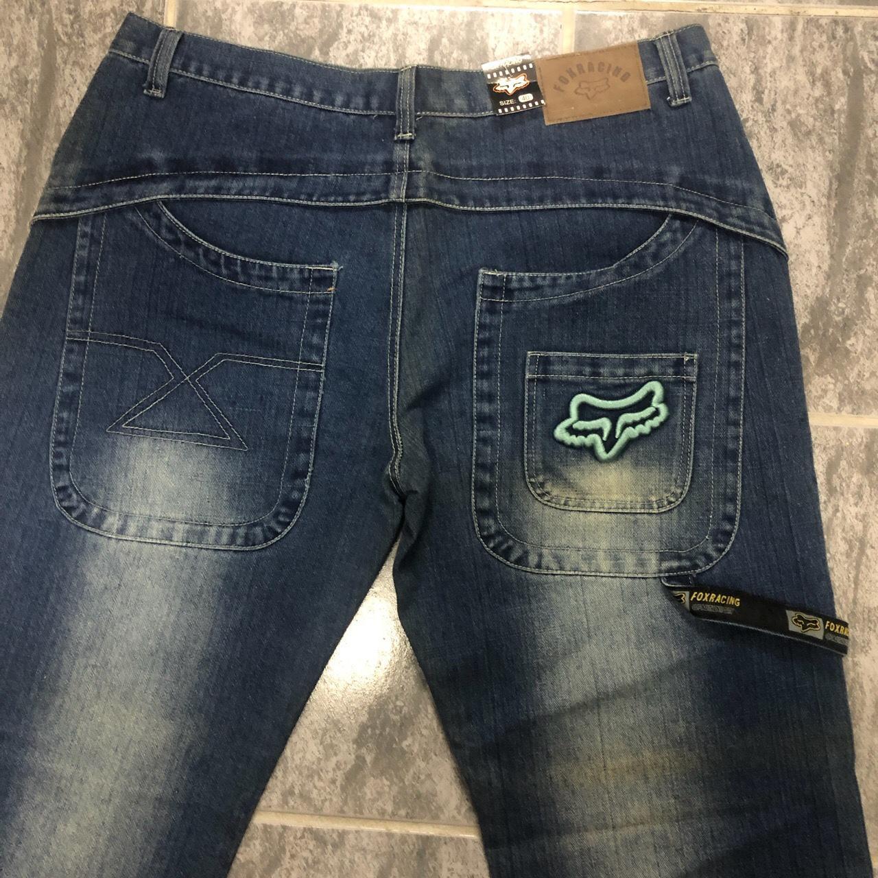 FOX RACING VINTAGE JEANS EXCELLENT CONDITION RARE... - Depop