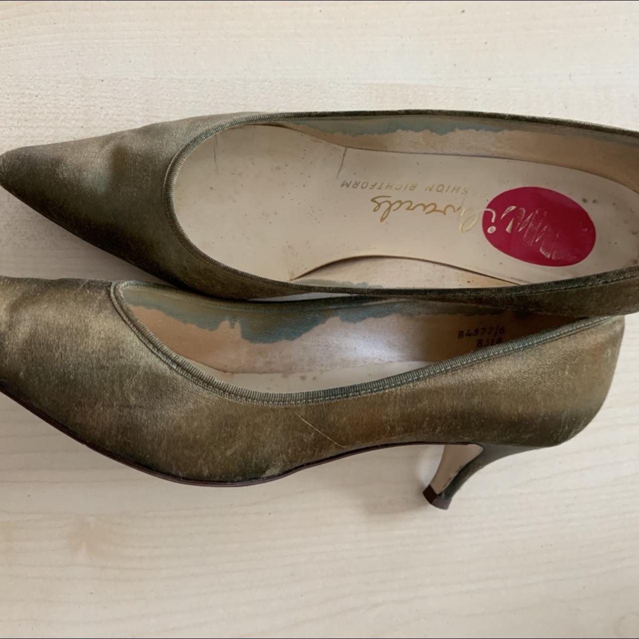 Genuine 1960 Milwards satin shoes in the original... - Depop
