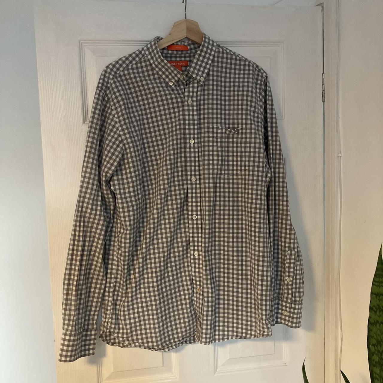JOE FRESH LONG SLEEVE CHECKERED SHIRT // LARGE //... - Depop