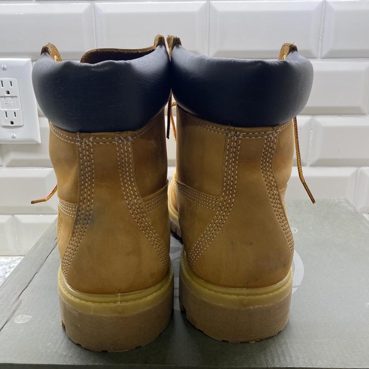 Timberland Men's Tan and Black Boots | Depop