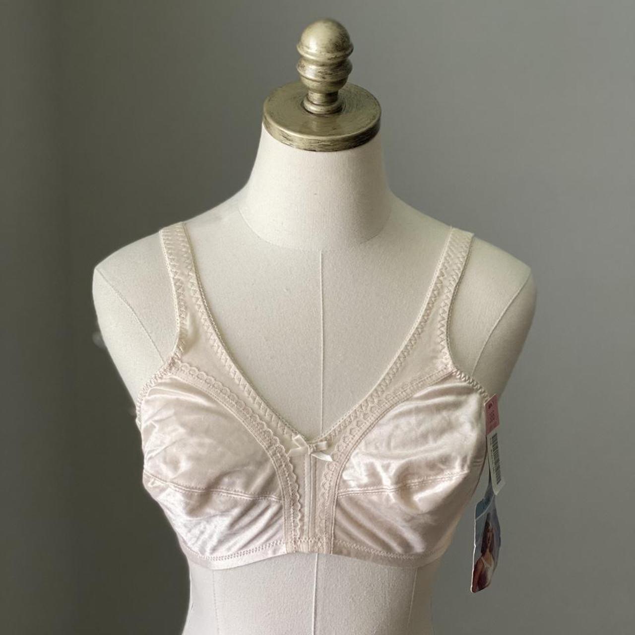 Vintage deadstock 80s/90s tan sears bra, double... - Depop