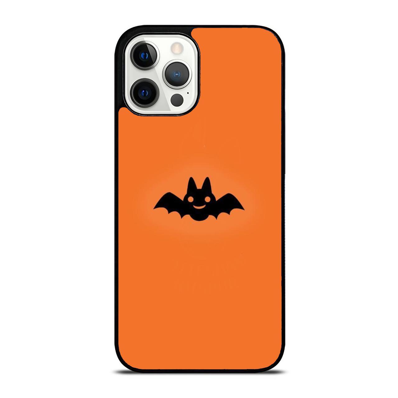 Bat on Orange Background Halloween iPhone Case All... - Depop