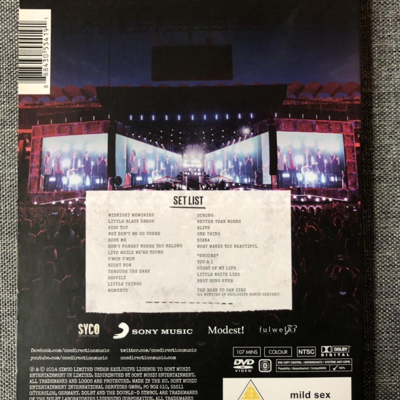 One Direction - Where We Are DVD Live concert... - Depop