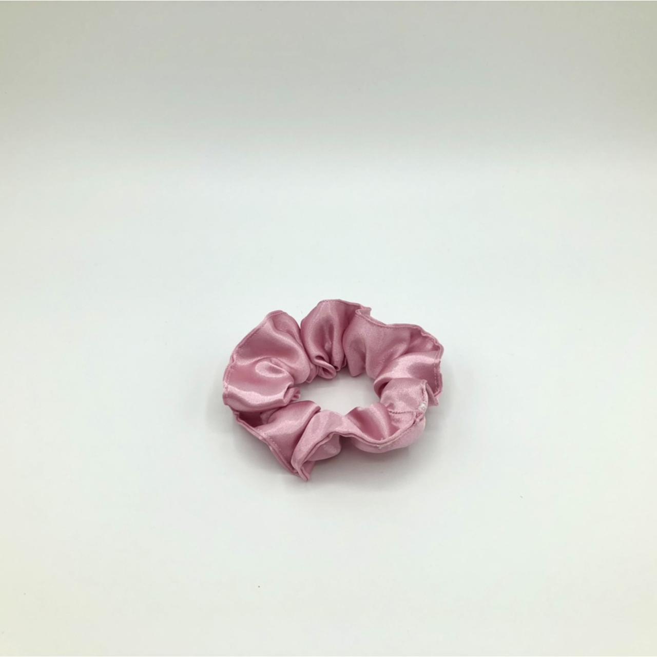 pink silk scrunchie! •handmade♡︎ •multiple in... - Depop