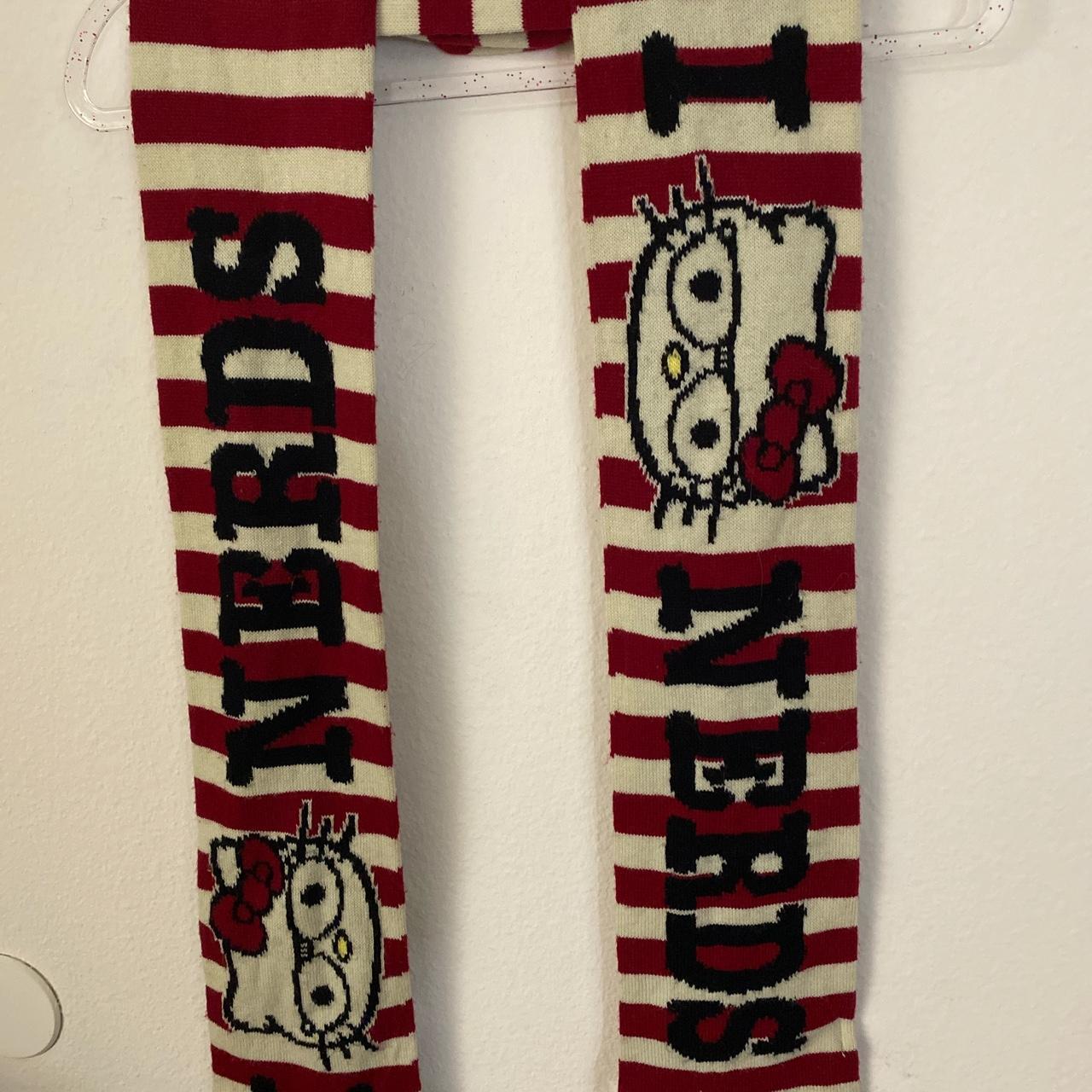 Hello Kitty Women's Red and Black Scarf-wraps | Depop