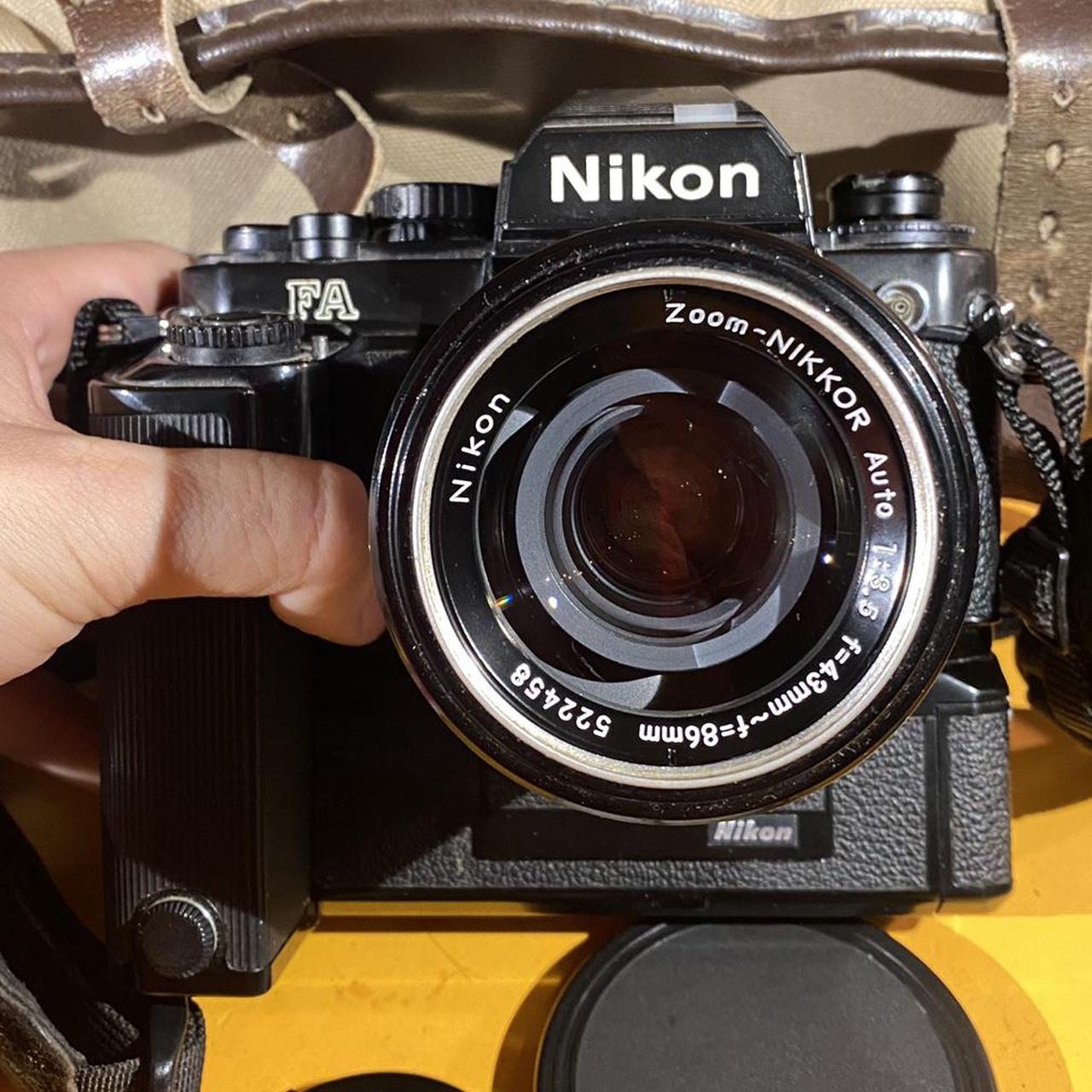 RARE Vintage NIKON FA Black 35mm SLR film camera... - Depop