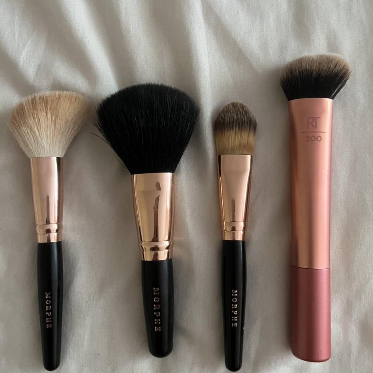 brush set 3 morphe face brushes and one real... - Depop