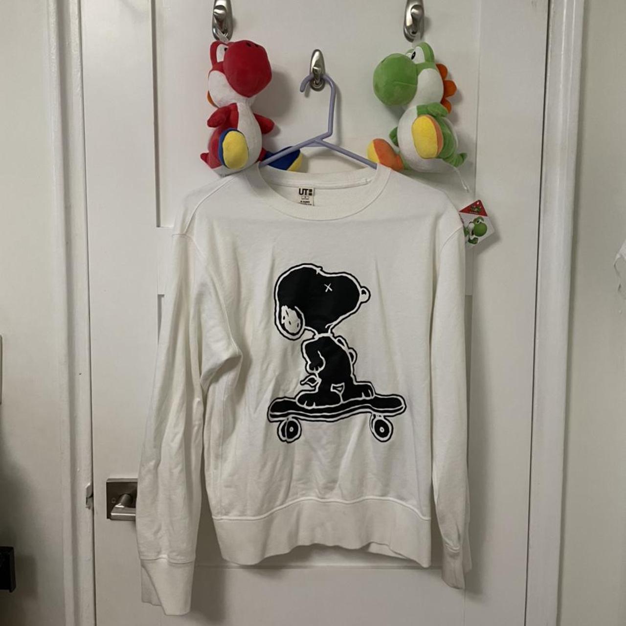 kaws snoopy crewneck (it’s cool trust me) size s... - Depop