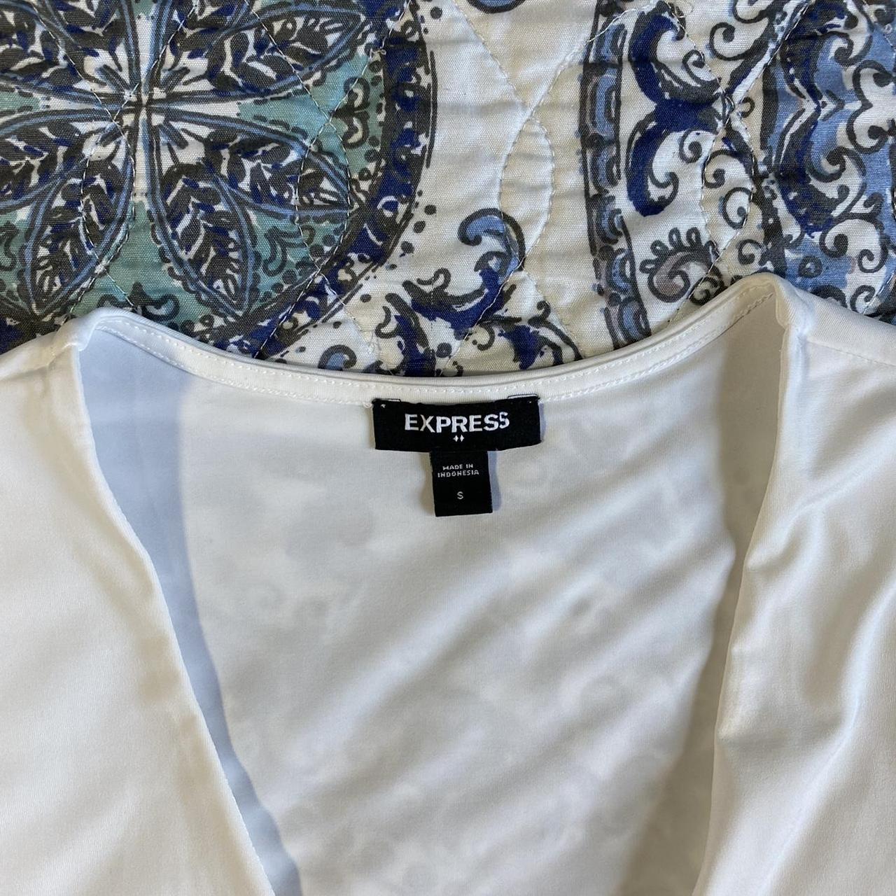Express Women's White Shirt | Depop