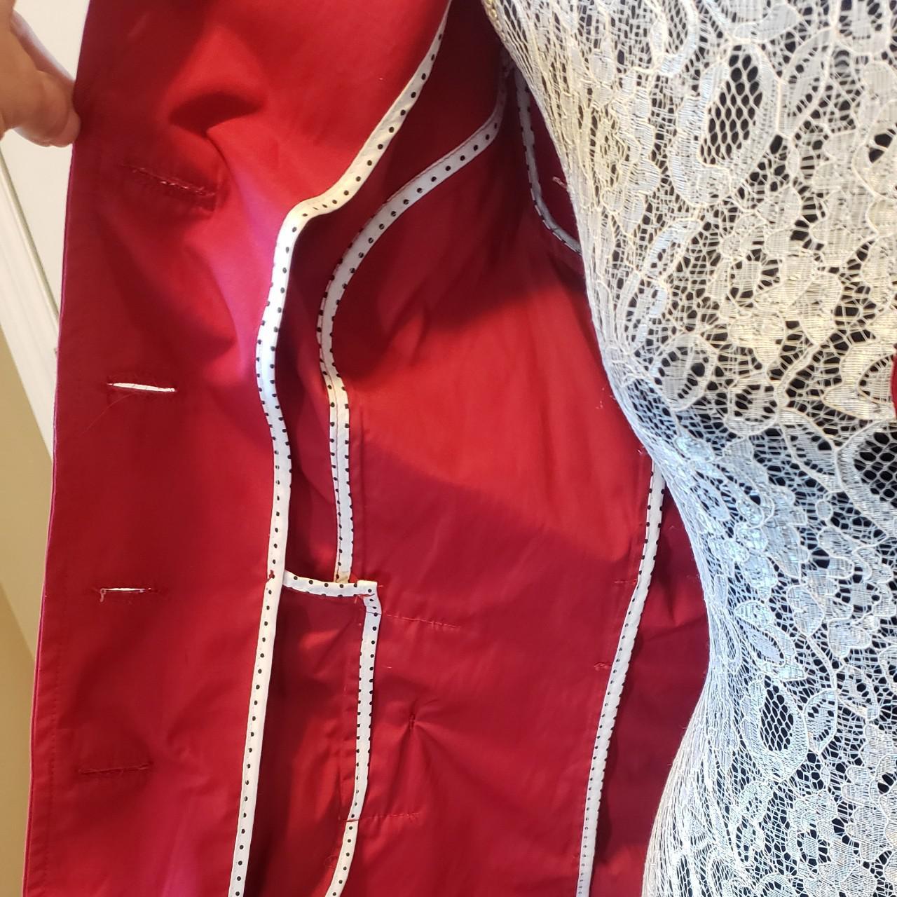 Jou Jou- Lightweight Spring Button-Up Jacket in Red!... - Depop