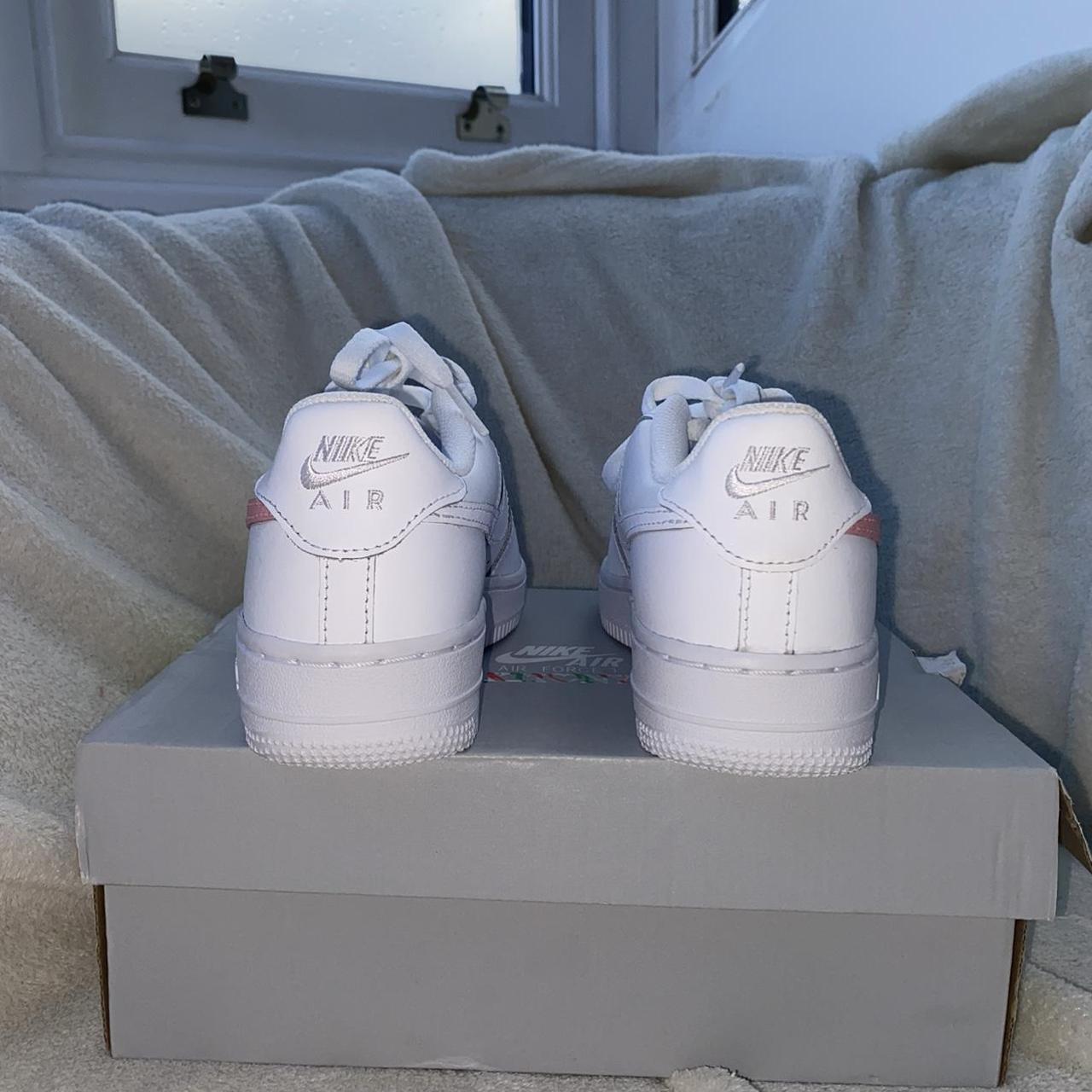 Custom Nike Air Force 1s SIZE 4. Care bear painted... - Depop