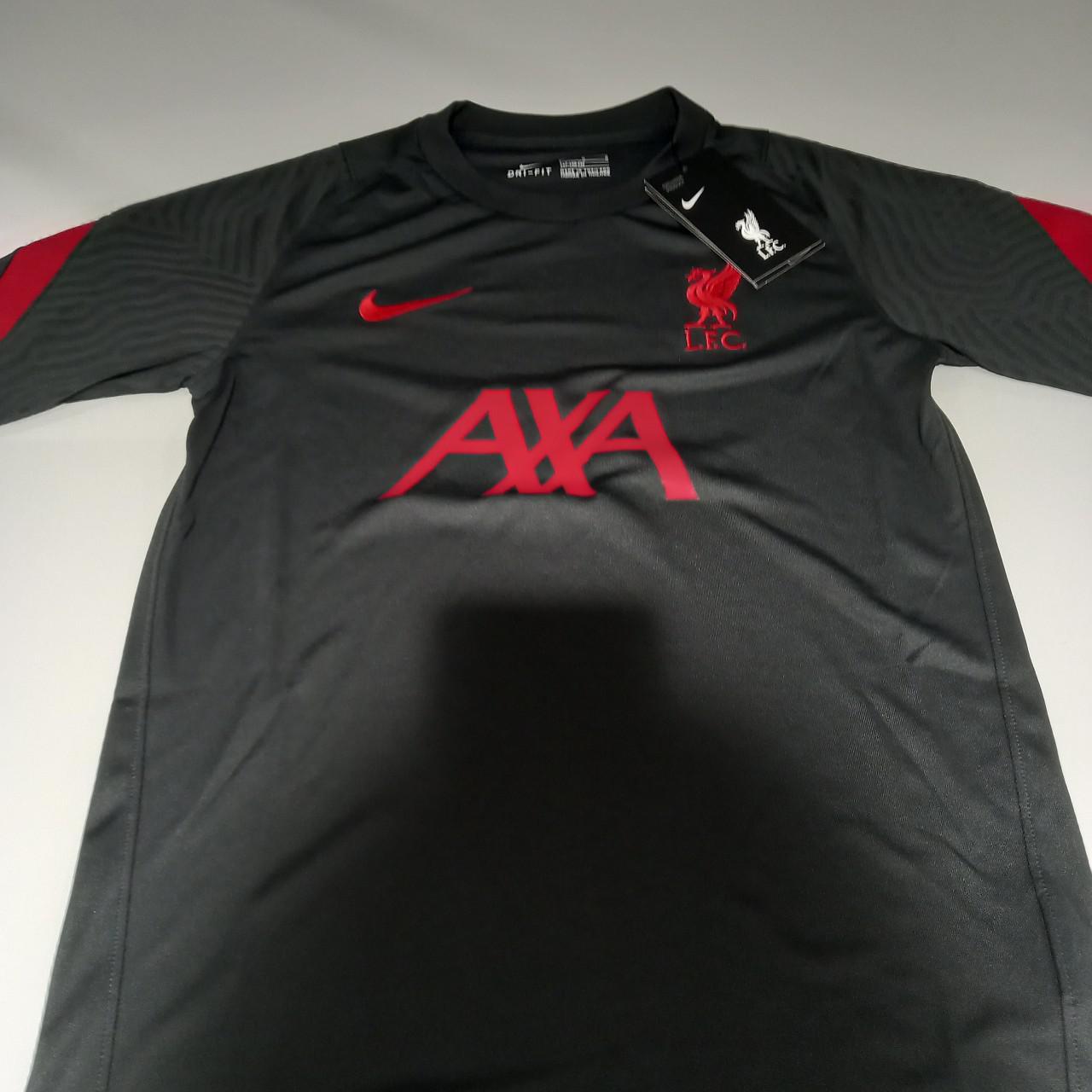 2020/21 Liverpool pre-match training top. Grey/Red.... - Depop