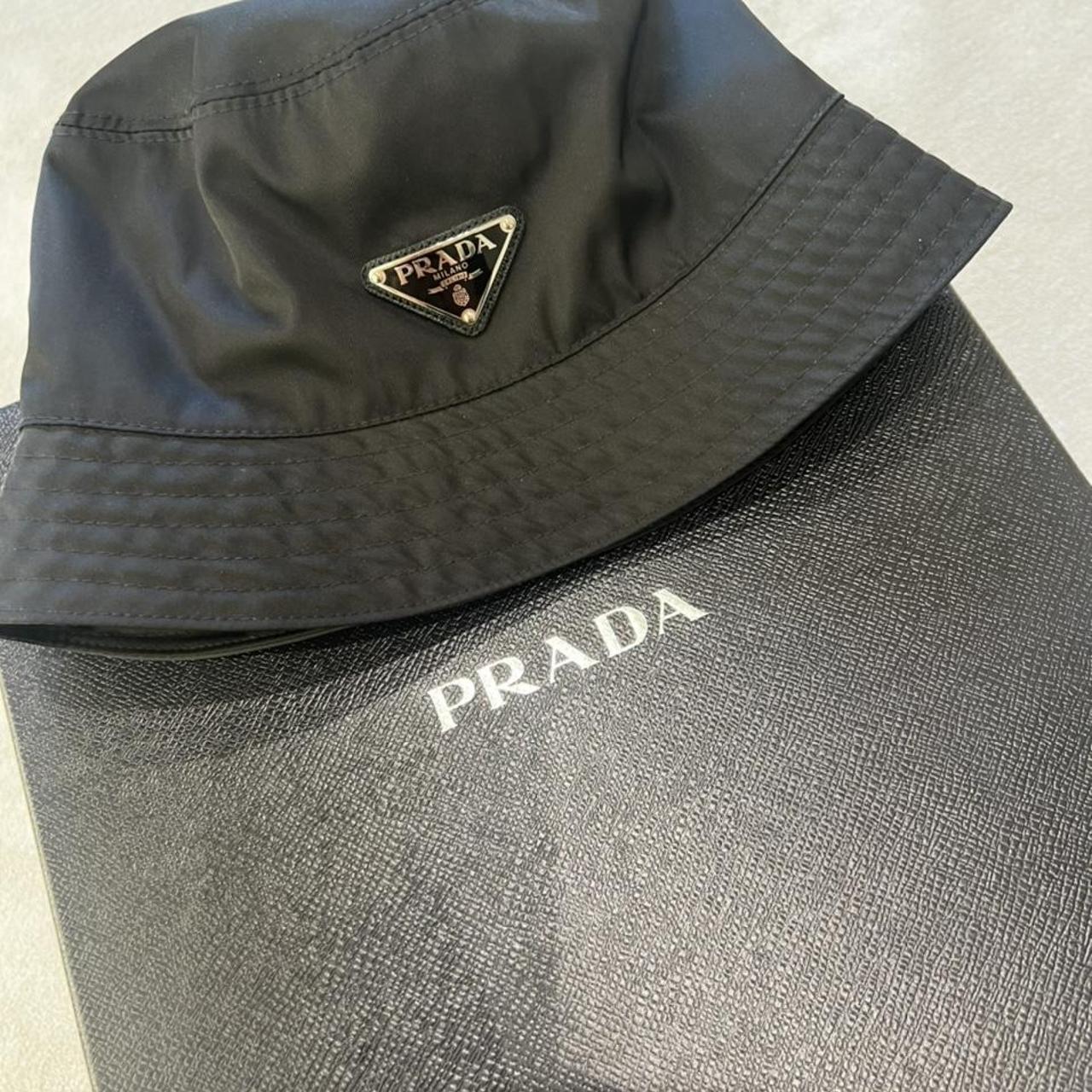 Prada bucket hat Unisex Size small Amazing condition - Depop