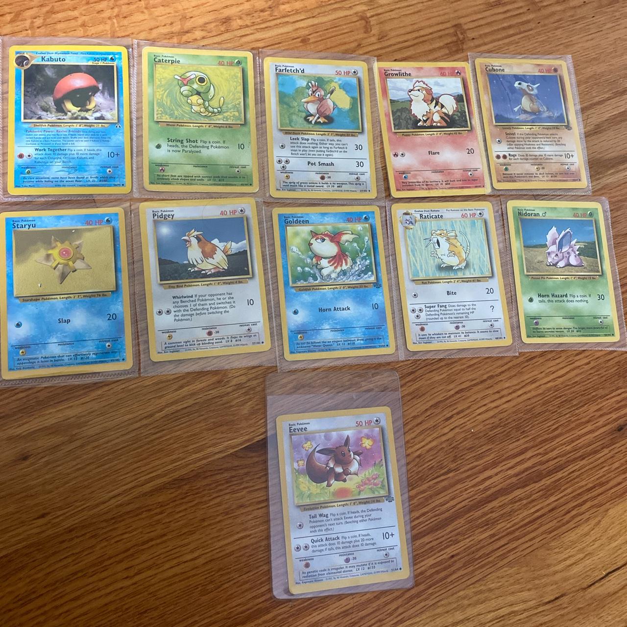 Lot of 11 Pokémon vintage 1995 cards and 1995 card... - Depop