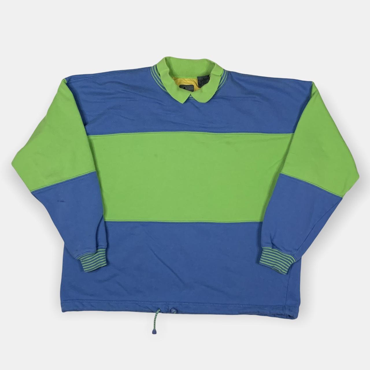 Vintage Li2 wear striped sweatshirt size M Marks on... - Depop