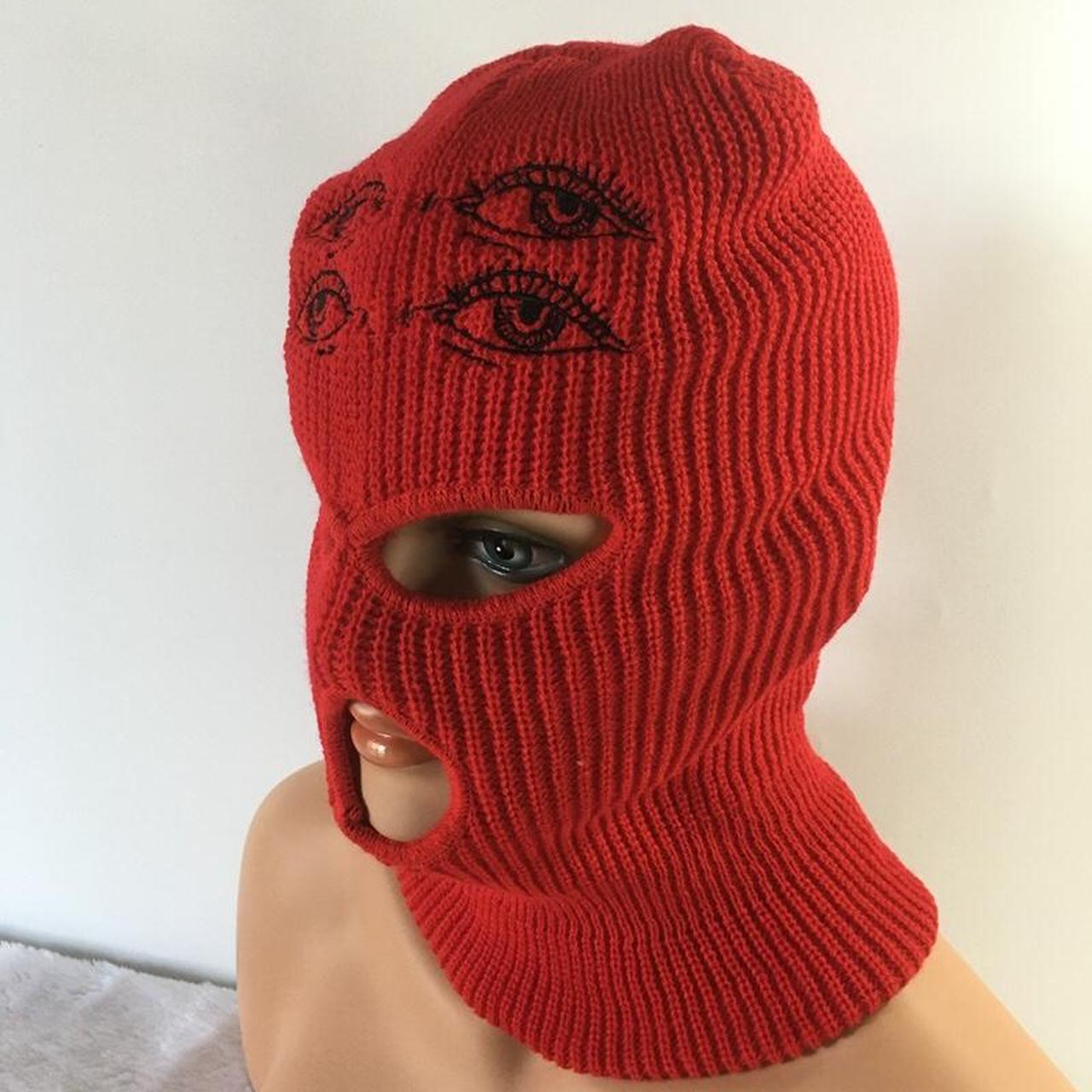 Fashion Ski Mask Punk hip-hop three-hole hat... - Depop