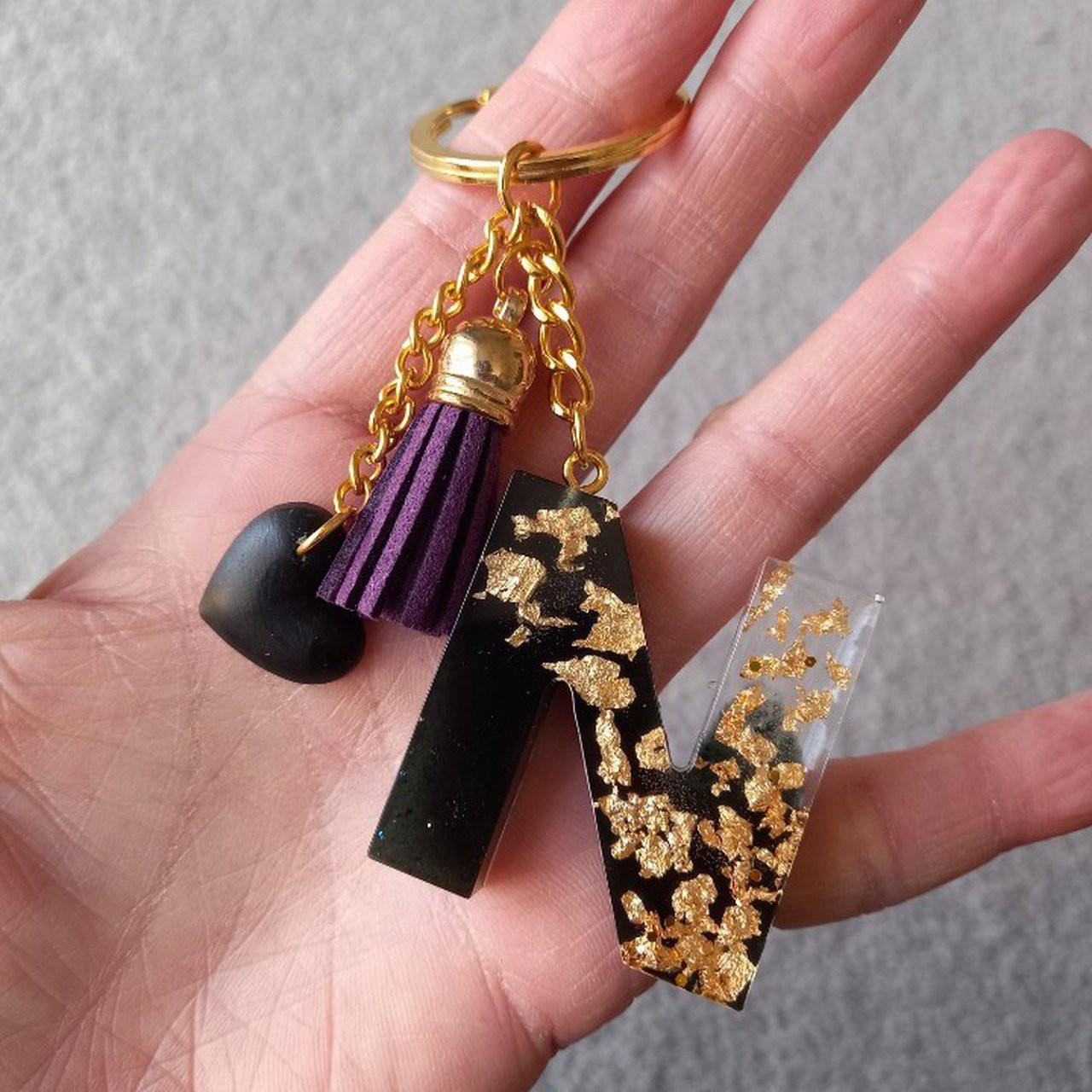 personalised resin keyrings. Dispatched with Royal... - Depop