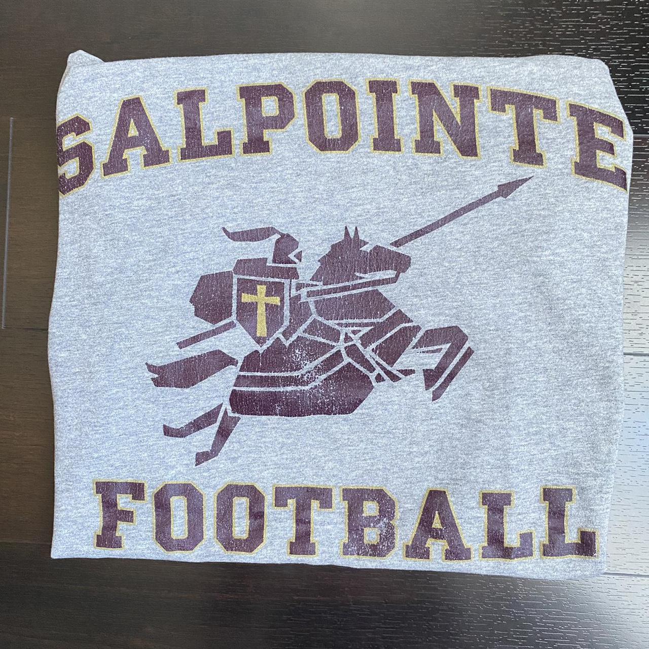 Vintage 80s Salpointe Football tee. Minor wear and... - Depop