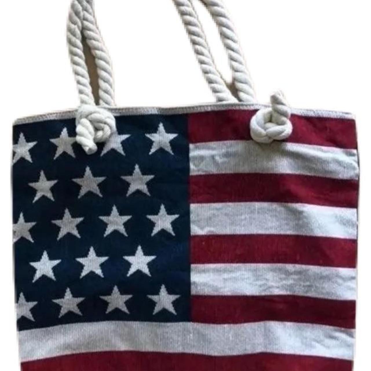 American flag design tote bag Size Length/height :16... - Depop