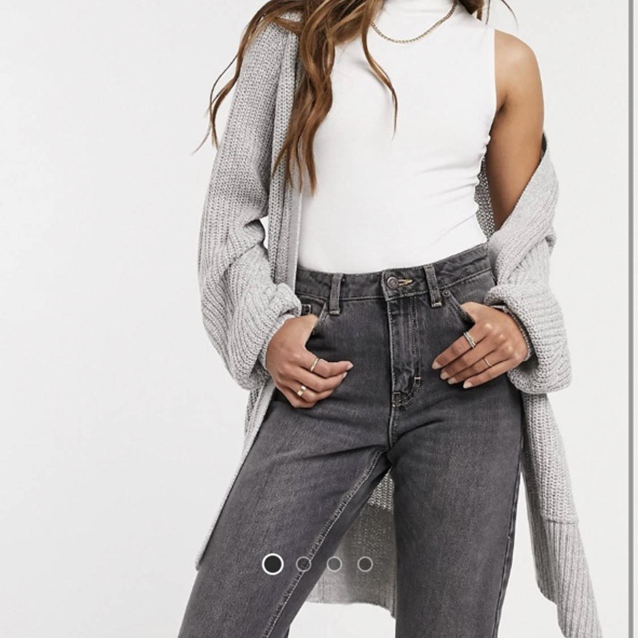 STRADIVARIUS long soft cardigan, grey #stradivarius... - Depop