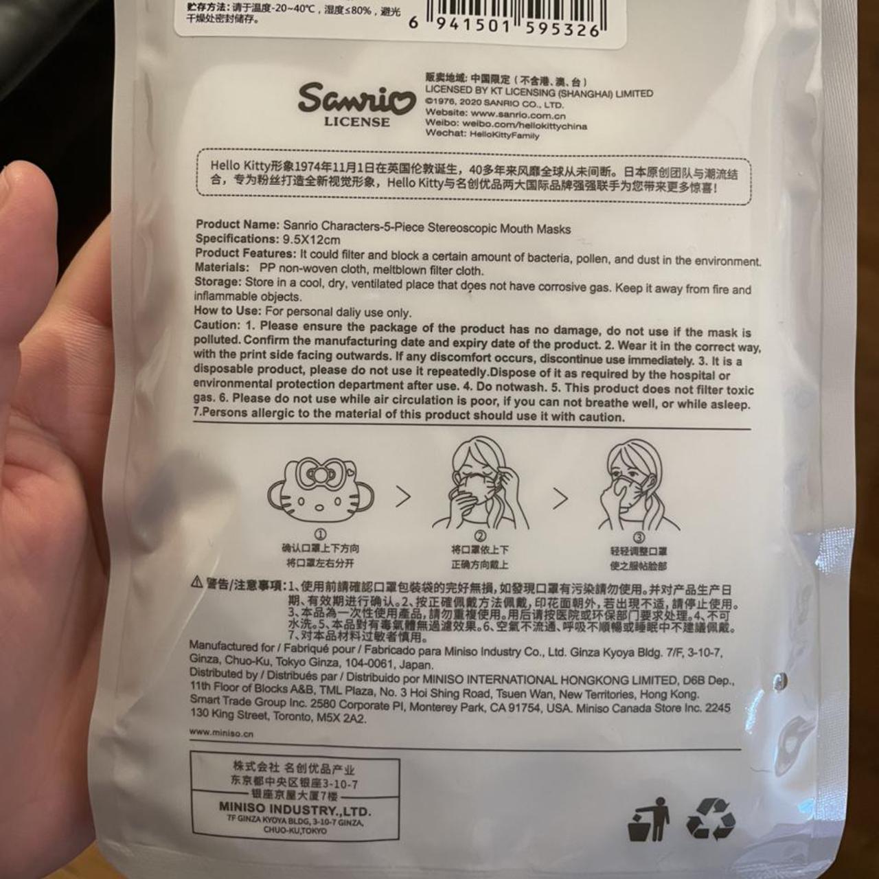 Sanrio White Face-masks | Depop