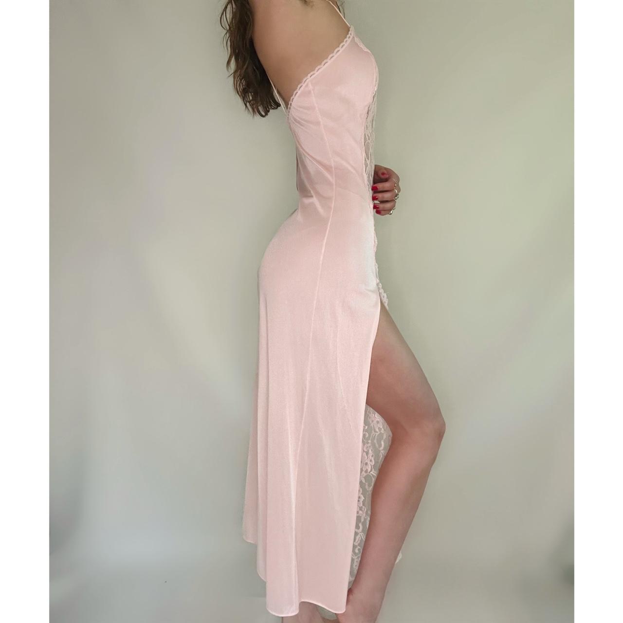 Perfect lace front paneling on a double leg slit... | Depop