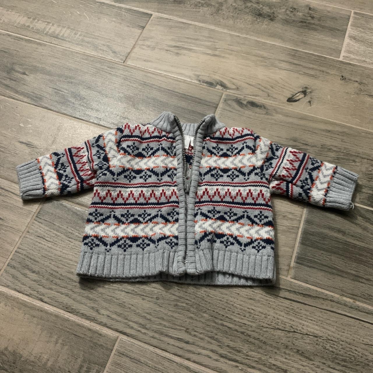 Kids, zip up sweater Size: 3-6 m months Baby... - Depop
