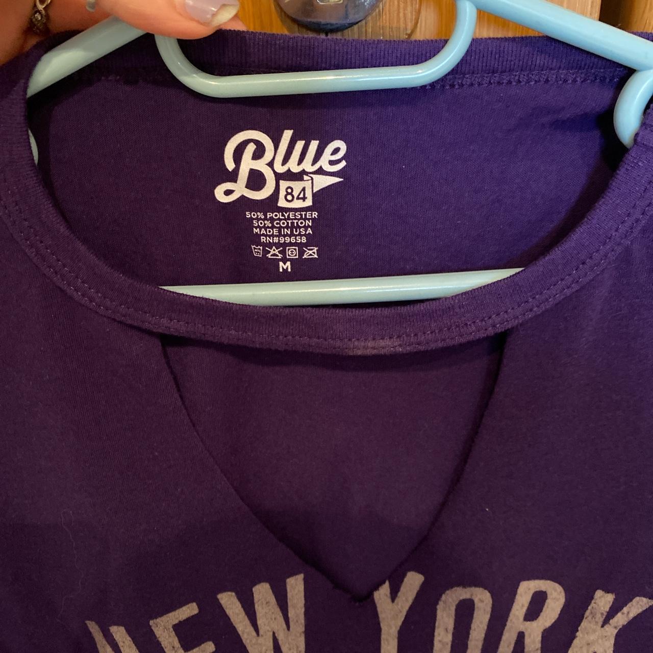 New York university (NYU) T-shirt with cutout... - Depop