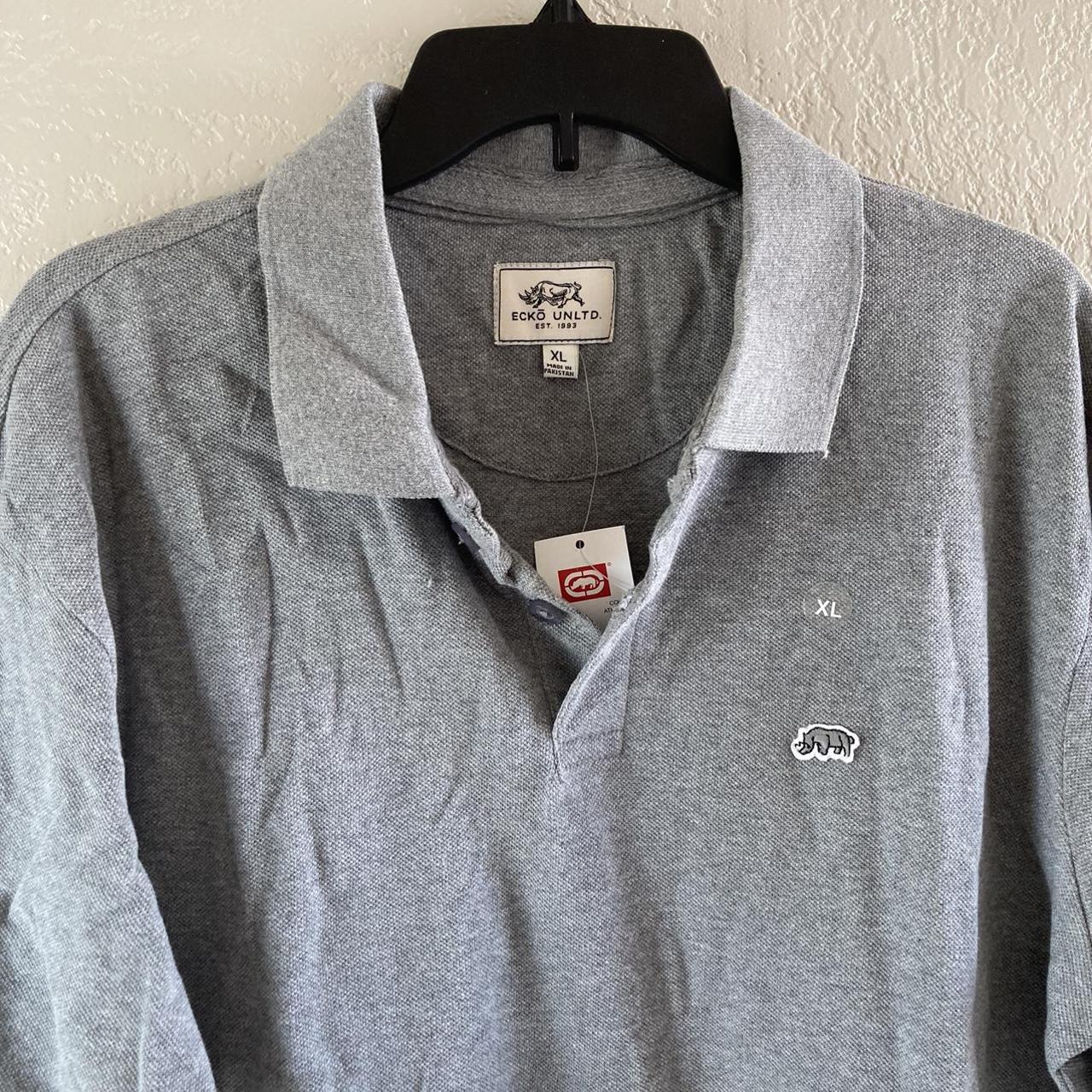 Ecko Unltd. Men's Grey Polo-shirts | Depop